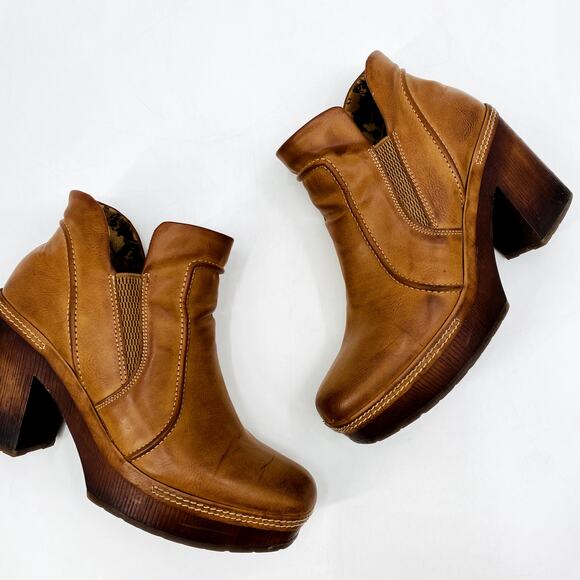 Kork-Ease | Shoes | Korks 9 Brown Leather Clog Heels | Poshmark